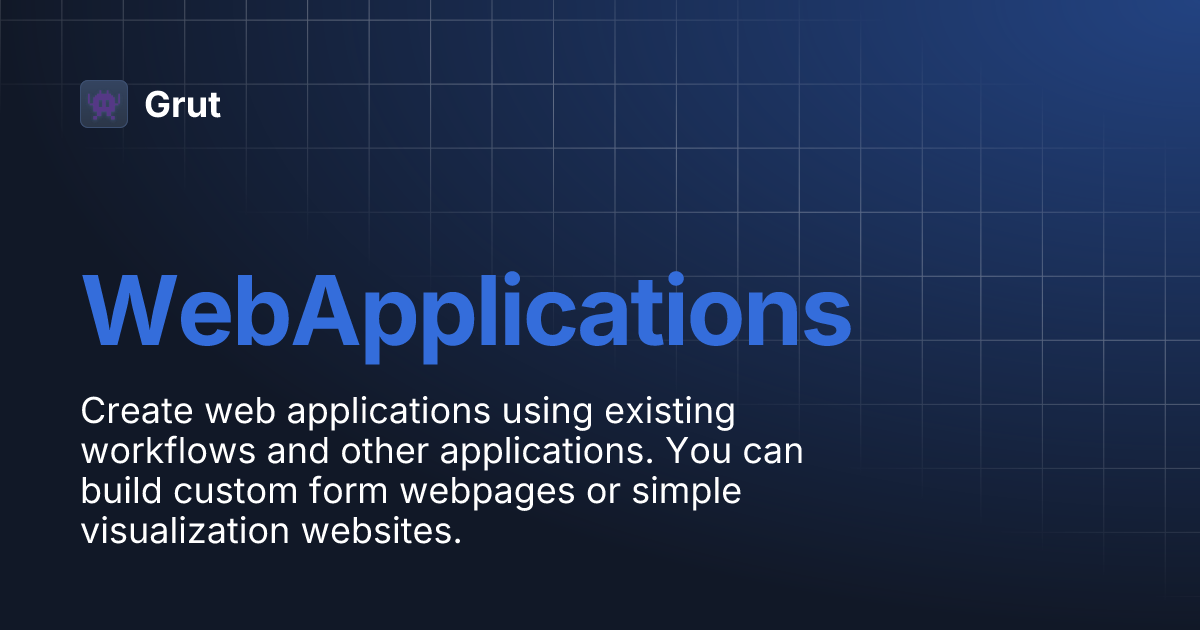 WebApplications | Grut