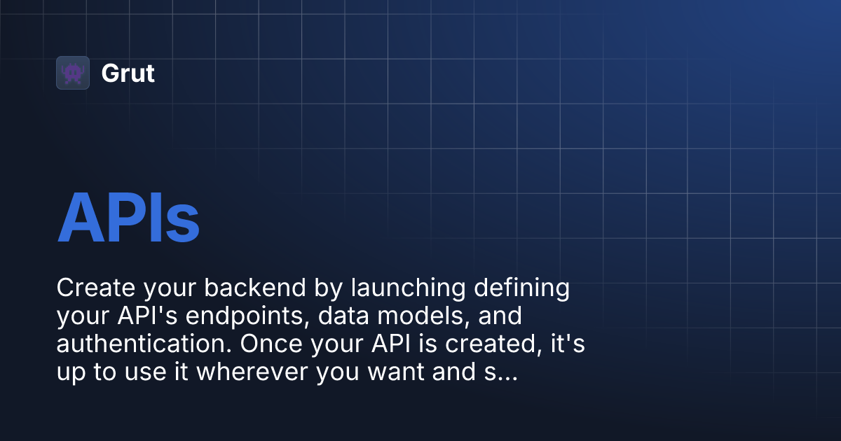 APIs | Grut